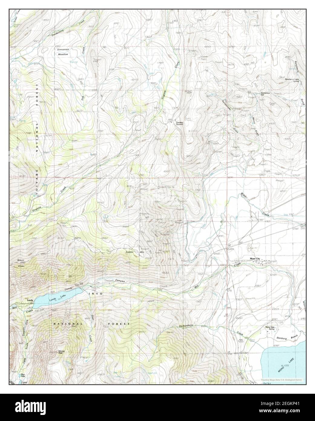 Lundy, California, map 1986, 1:24000, United States of America by ...