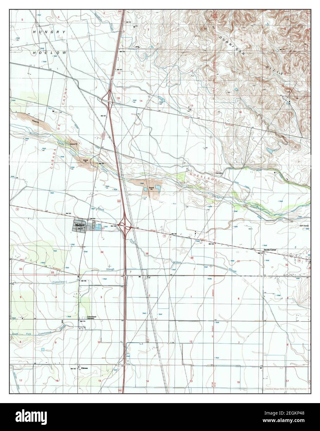 Madison, California, map 1992, 1:24000, United States of America by ...