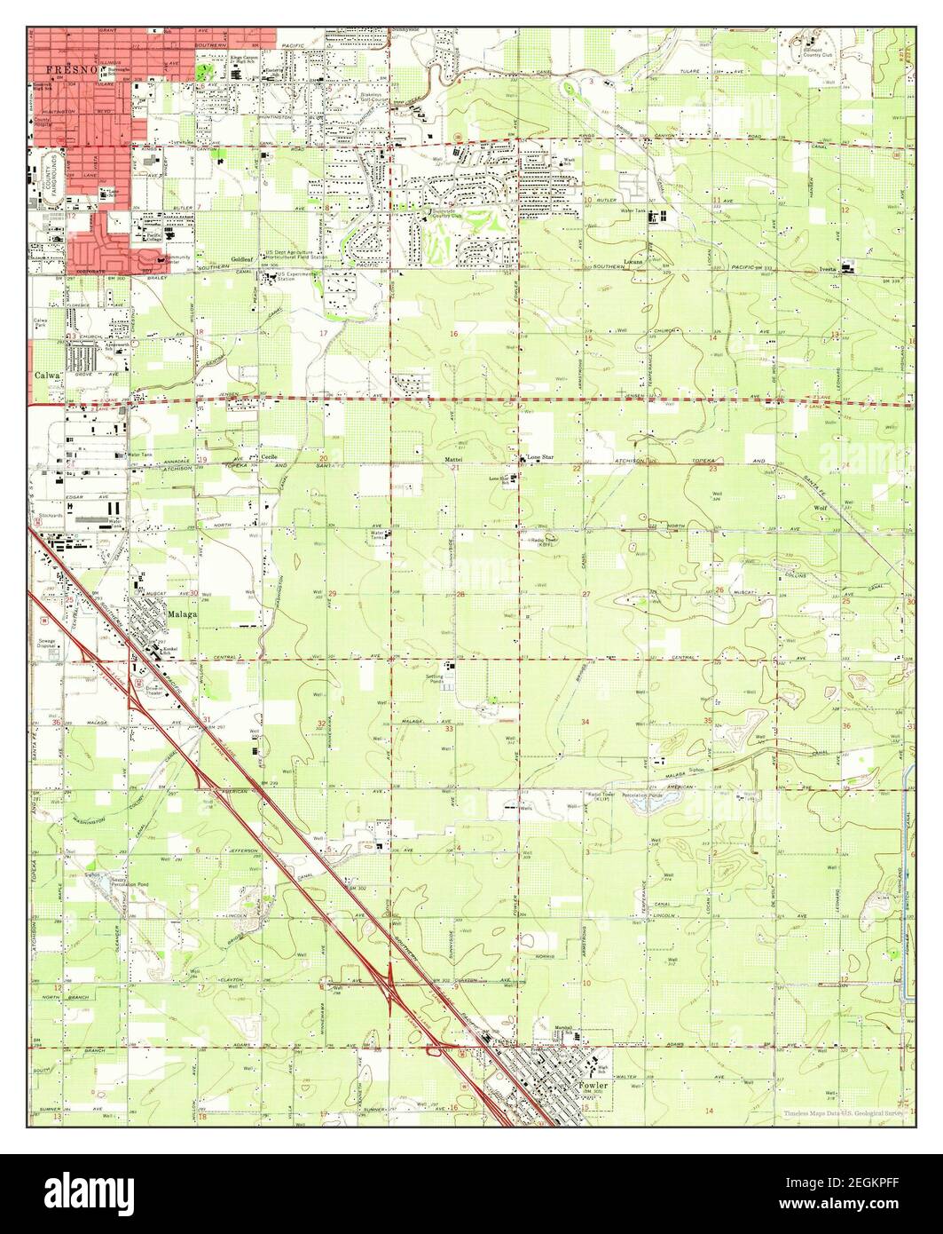 Malaga, California, map 1964, 1:24000, United States of America by ...