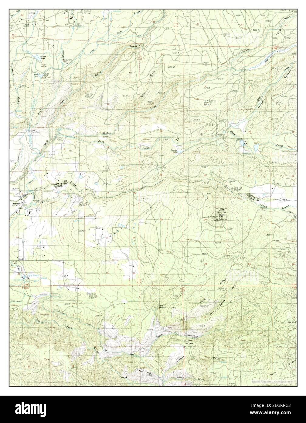 Manton, California, map 1985, 1:24000, United States of America by ...
