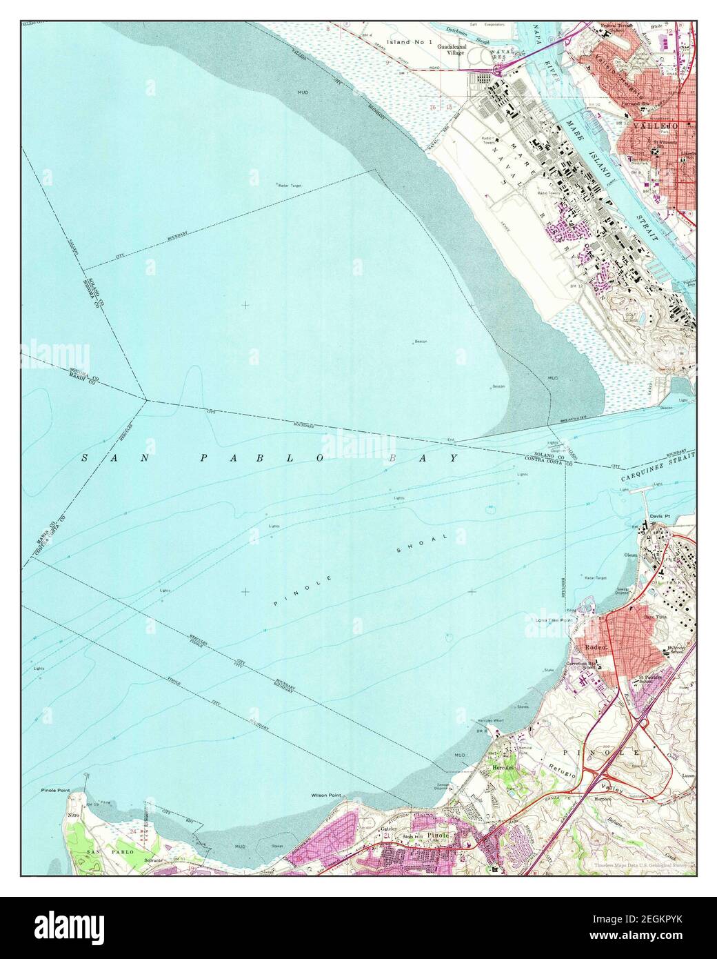 Mare Island, California, map 1959, 1:24000, United States of America by ...
