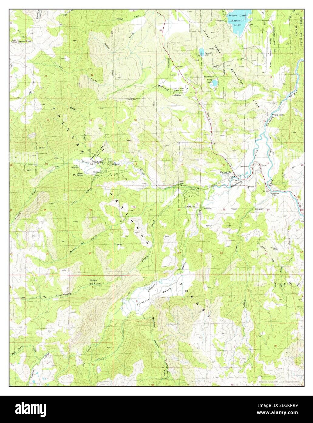 Markleeville, California, map 1979, 1:24000, United States of America ...