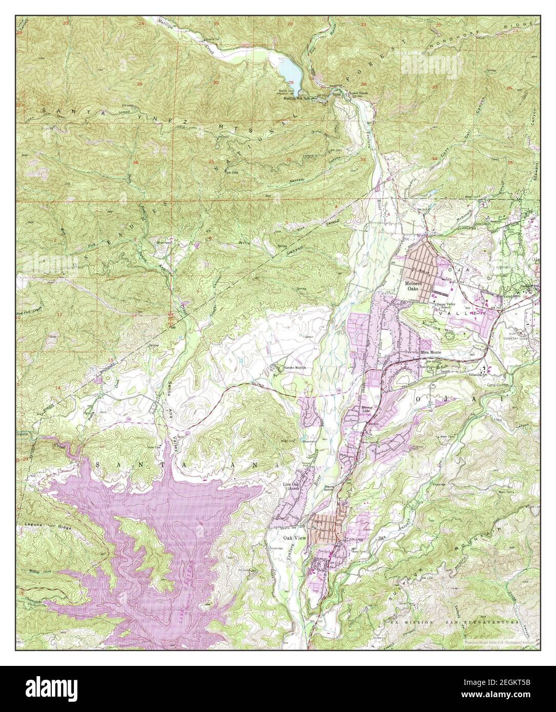 Matilija, California, map 1952, 1:24000, United States of America by ...