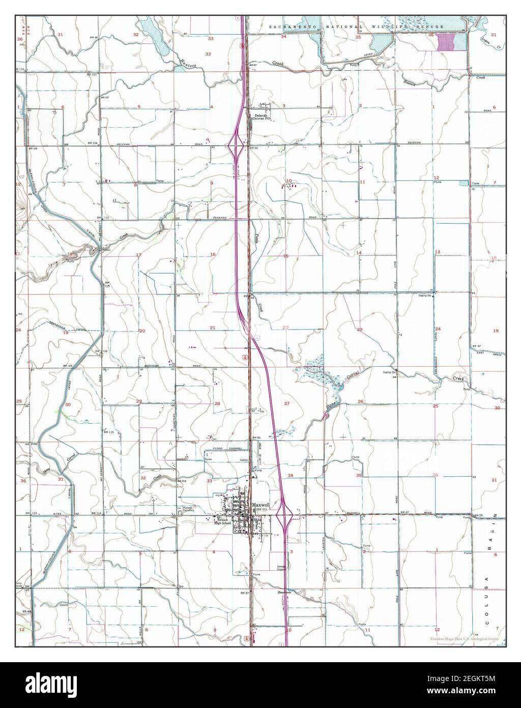 Map of maxwell hi-res stock photography and images - Alamy