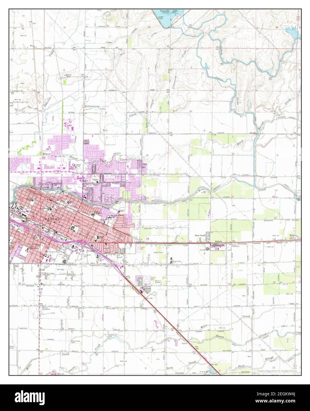 Map of merced hi-res stock photography and images - Alamy