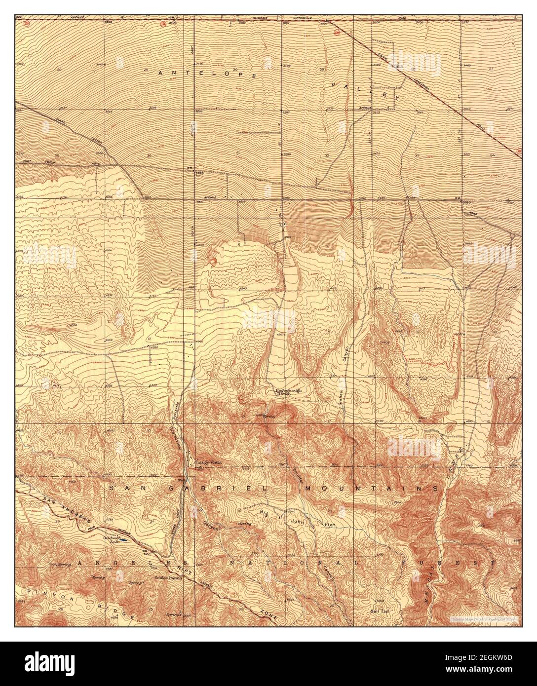 California map 1940 hi-res stock photography and images - Alamy