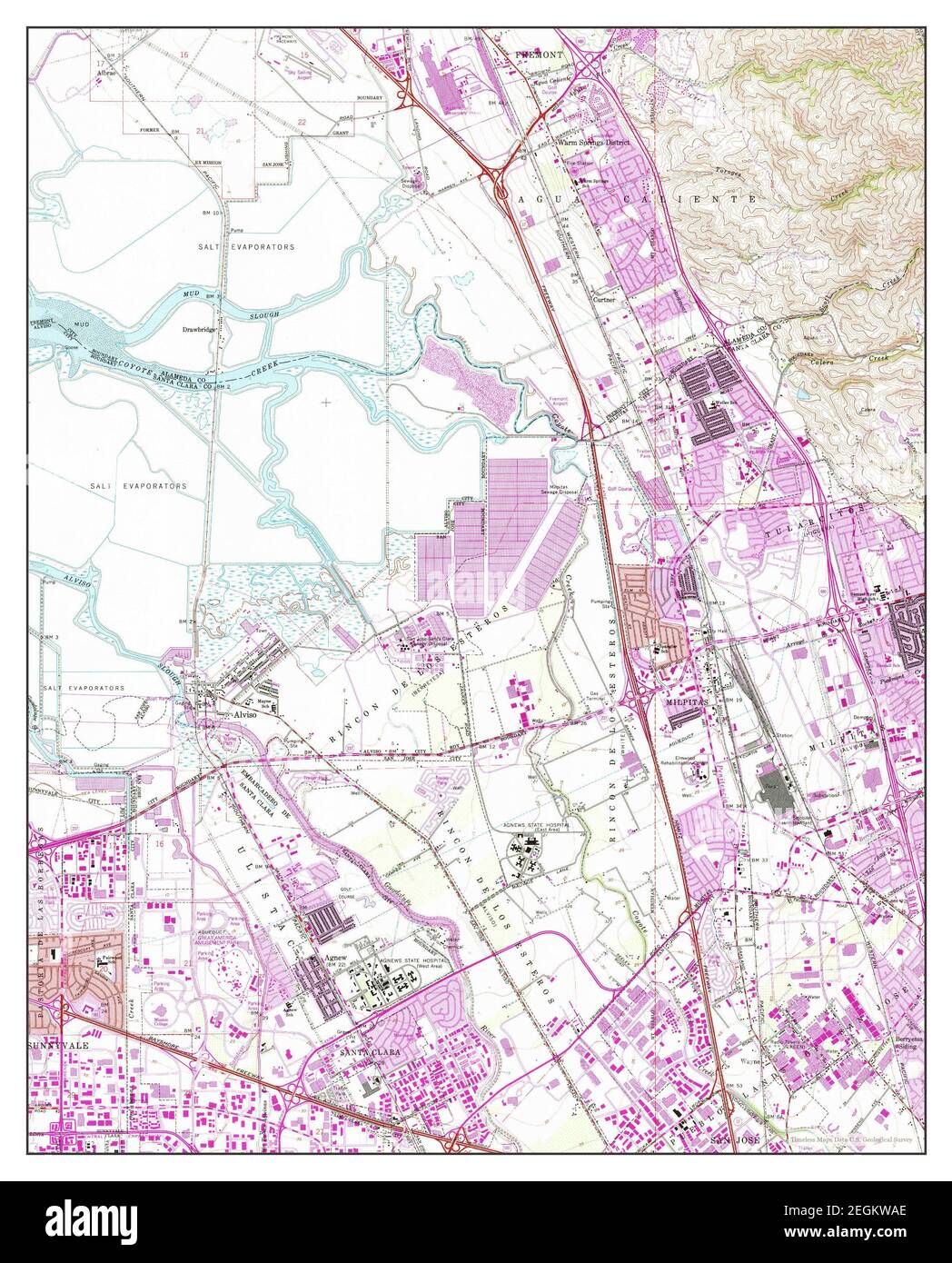 Milpitas, California, map 1961, 1:24000, United States of America by ...