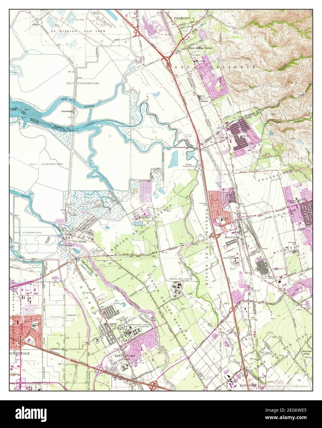 Milpitas, California, map 1961, 1:24000, United States of America by ...