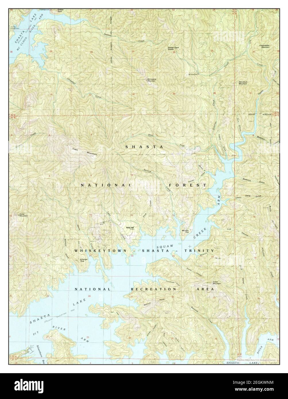 Minnesota Mountain, California, map 1990, 1:24000, United States of ...