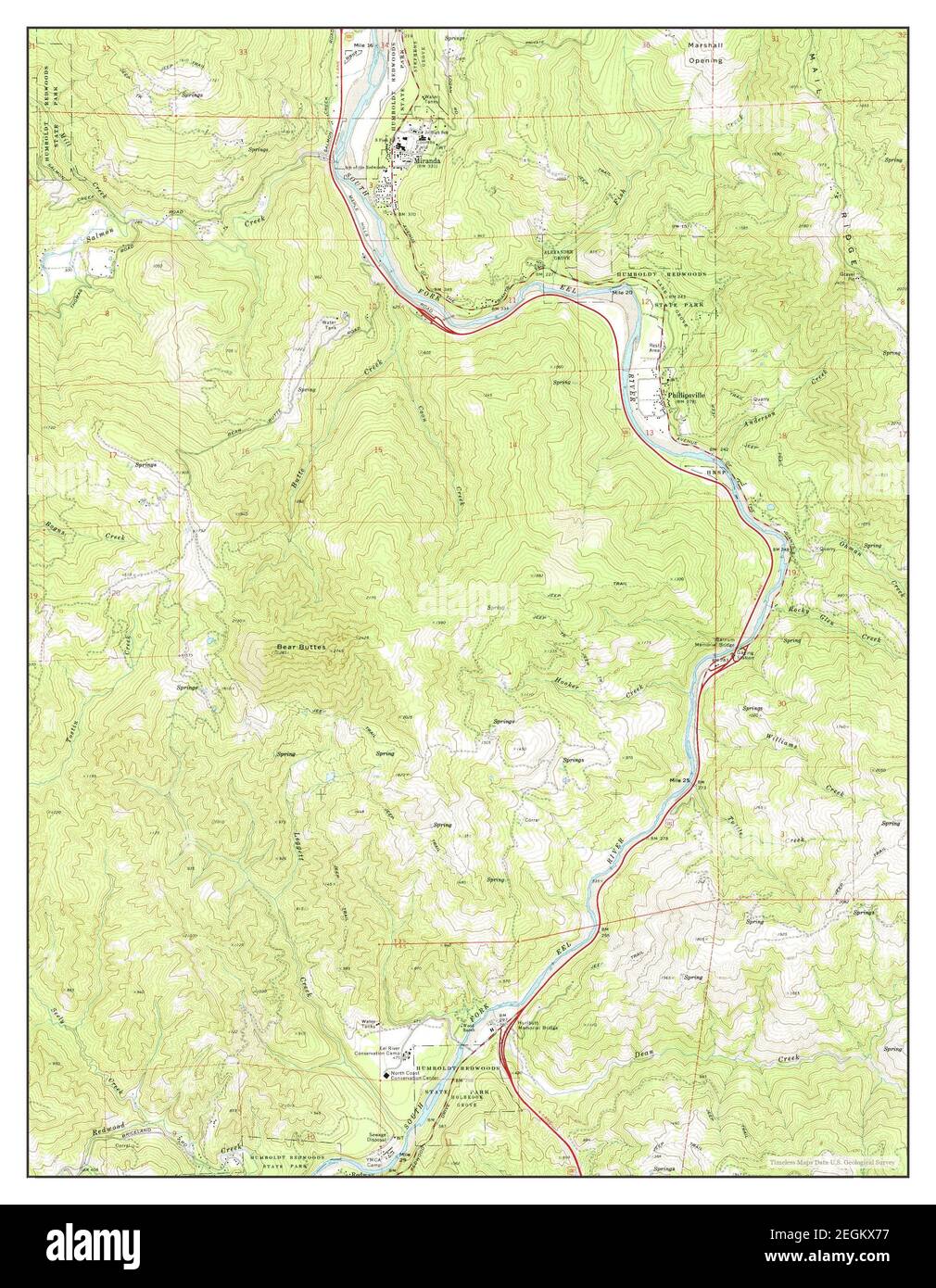 Miranda california map hi-res stock photography and images - Alamy