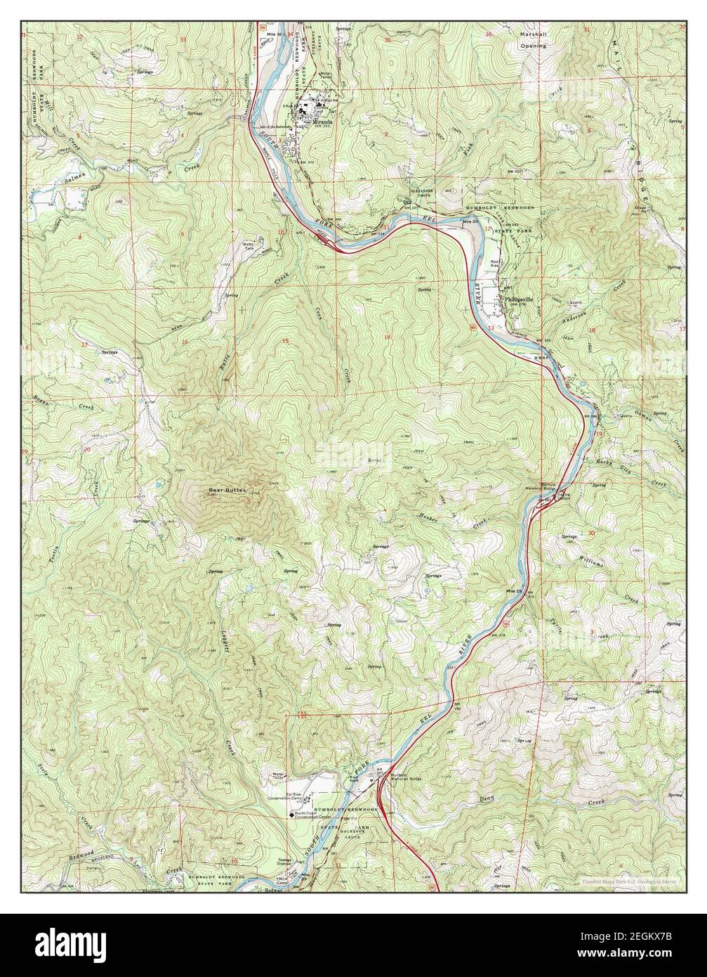 Miranda, California, map 1970, 1:24000, United States of America by ...