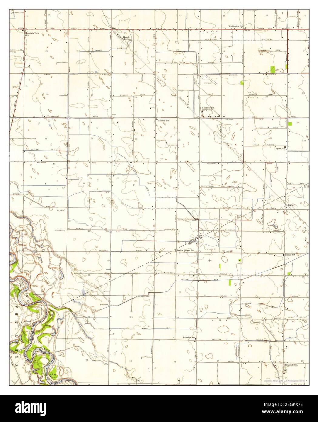 Mitchell Map Of California High Resolution Stock Photography and Images ...