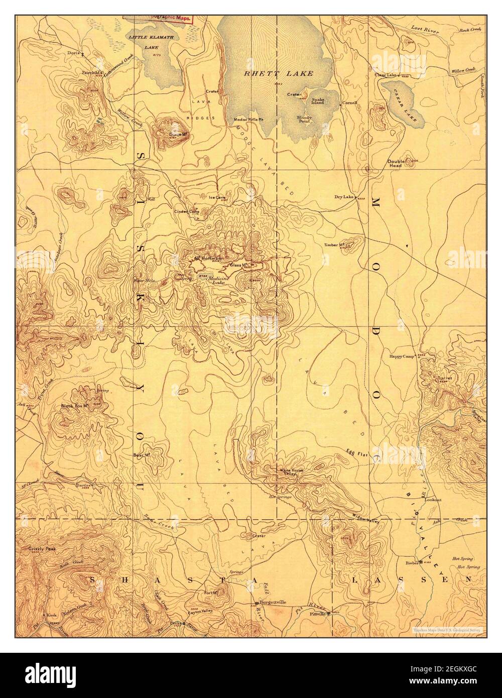 Modoc county map hi-res stock photography and images - Alamy