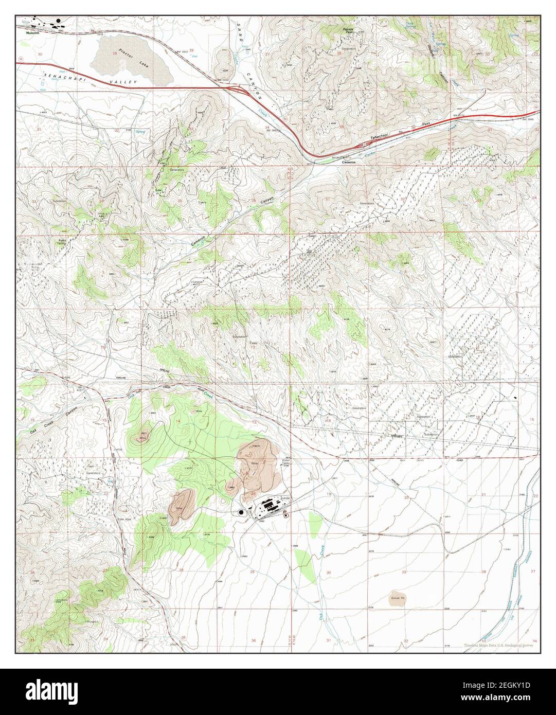 Monolith, California, map 1992, 1:24000, United States of America by ...