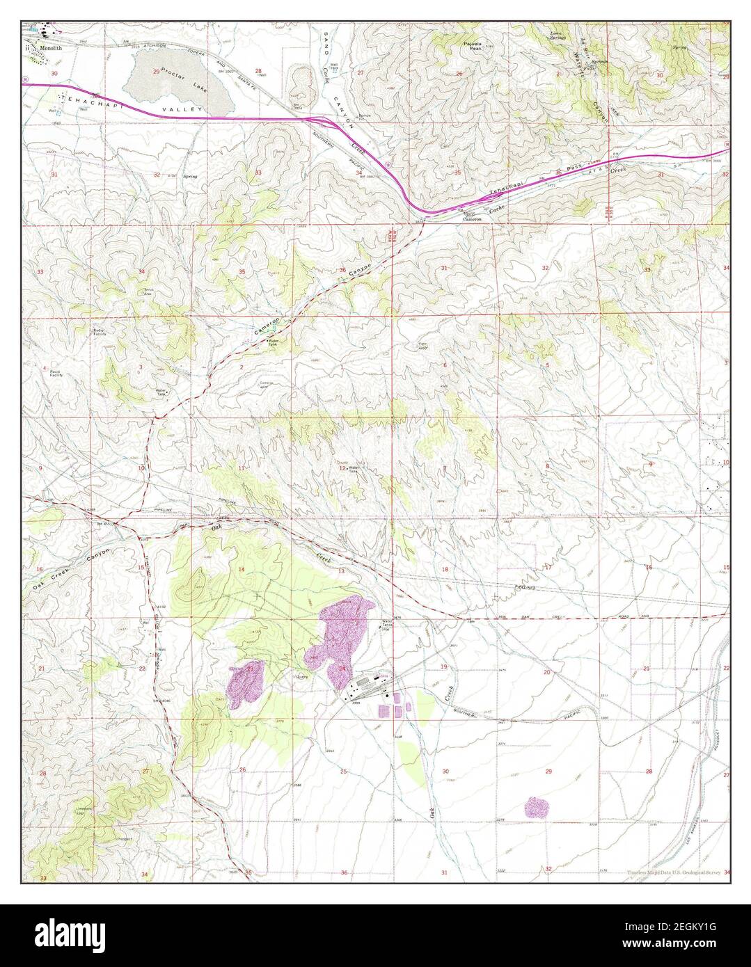 Monolith, California, map 1966, 1:24000, United States of America by ...
