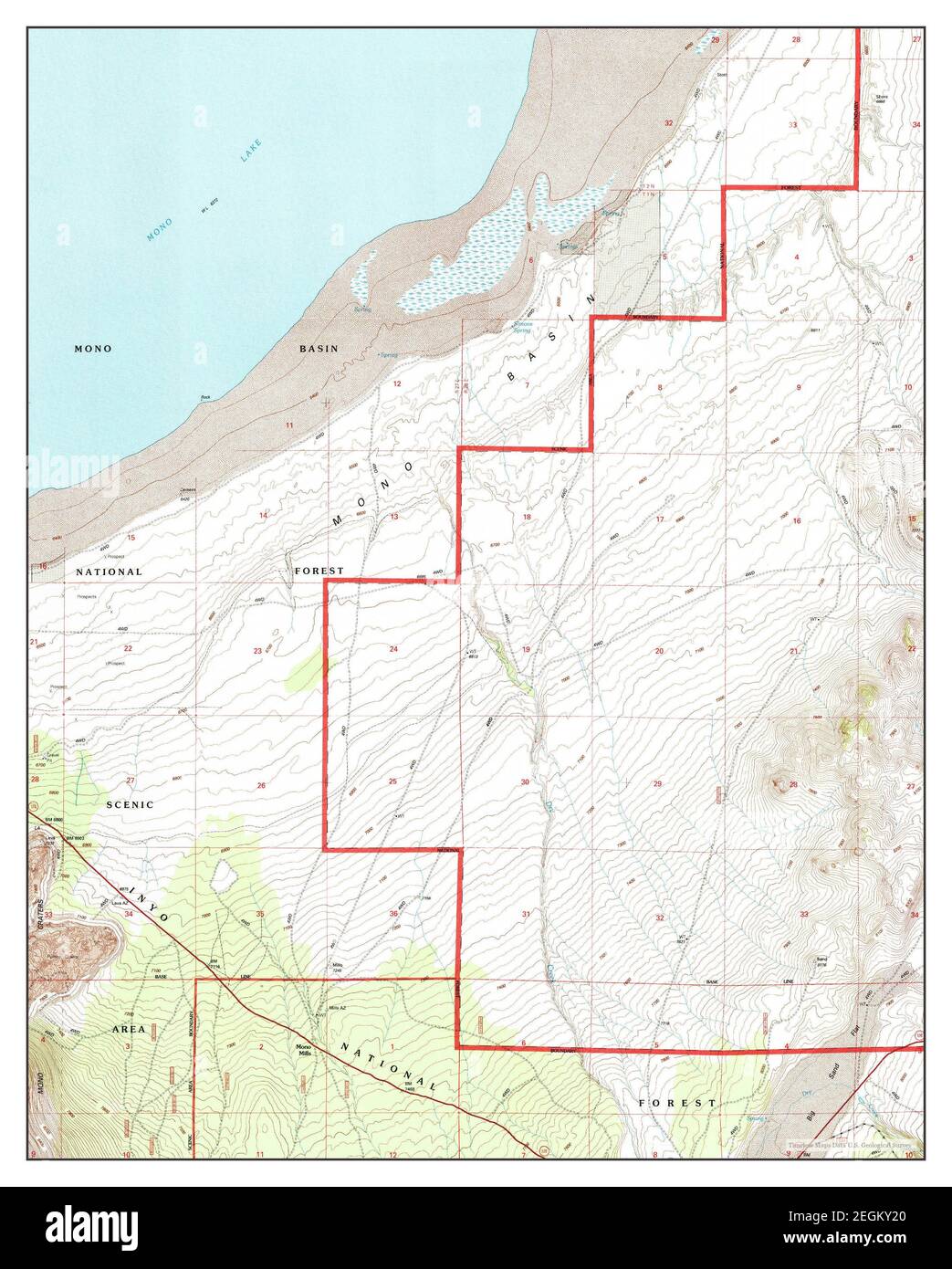 Mono Mills, California, map 1994, 1:24000, United States of America by ...