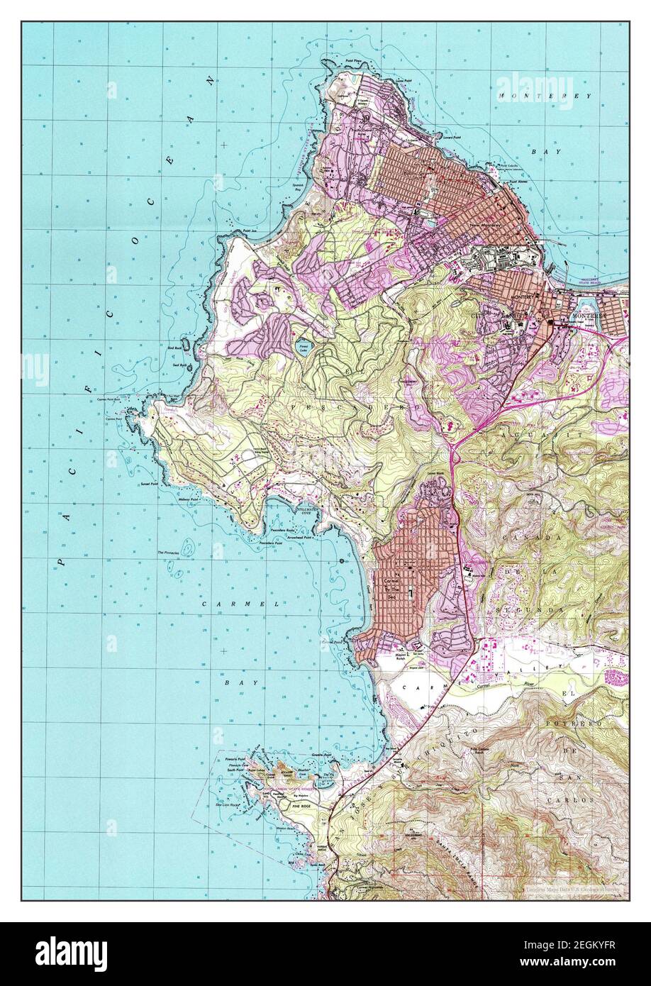 Monterey, California, map 1997, 1:24000, United States of America by ...
