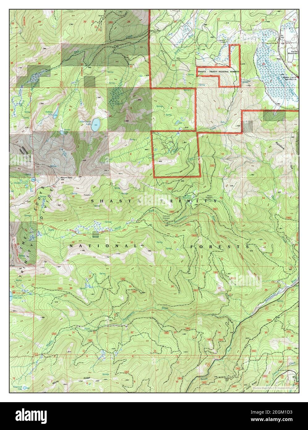 Mount Eddy, California, map 1998, 1:24000, United States of America by ...