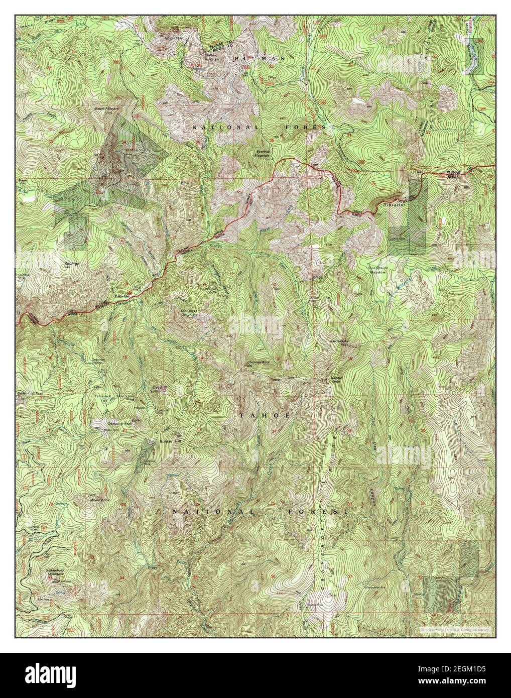 Mount Fillmore, California, map 2000, 1:24000, United States of America ...