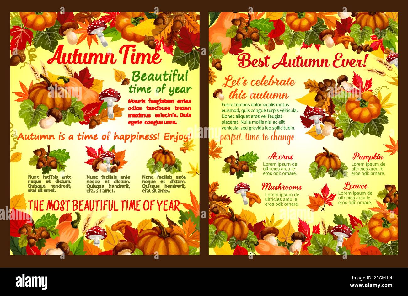 Fall beech leaves Stock Vector Images - Alamy