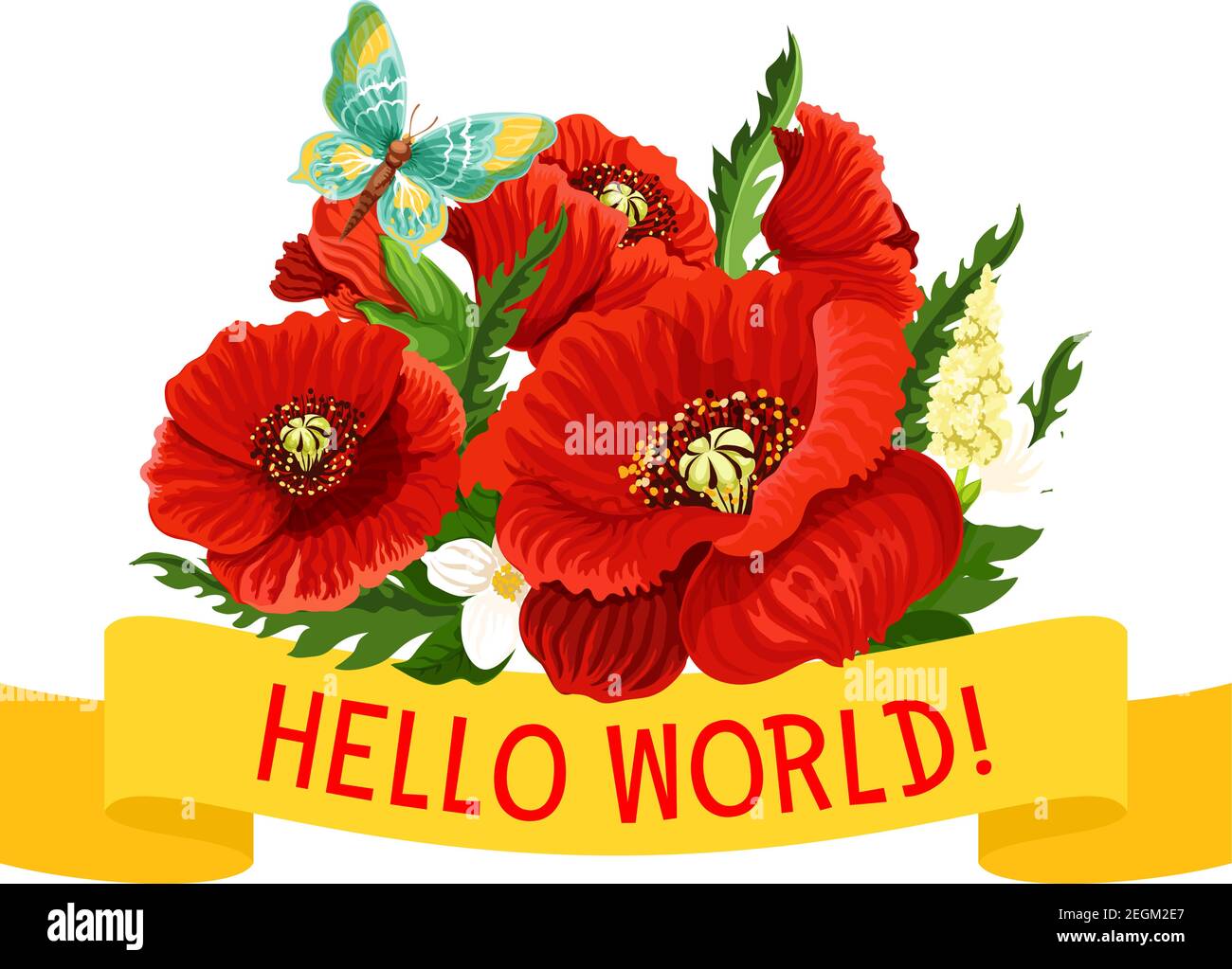Hello world Stock Vector Images - Alamy