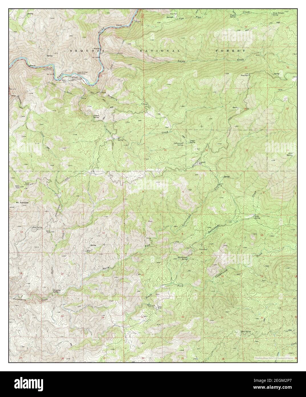 Mt Adelaide, California, map 1972, 1:24000, United States of America by ...