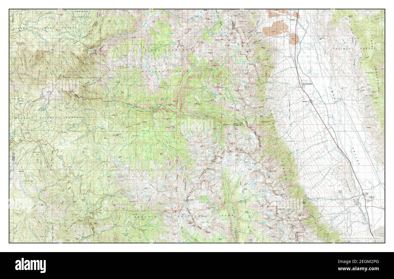 Mount Whitney, California, map 1978, 1:100000, United States of America ...
