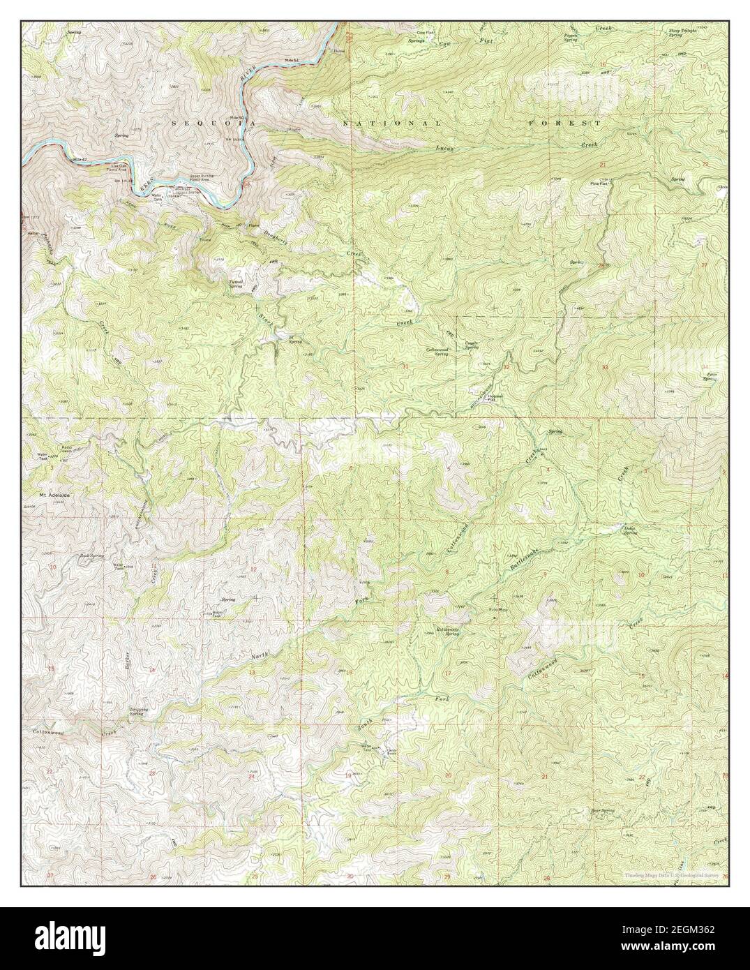 Mt Adelaide, California, map 1972, 1:24000, United States of America by ...