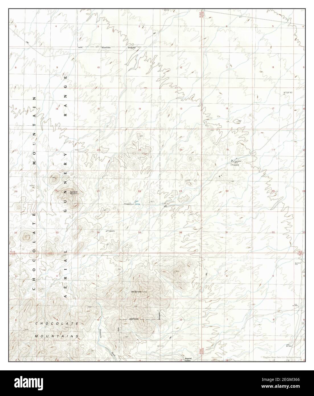 Mt Barrow, California, map 1988, 1:24000, United States of America by ...