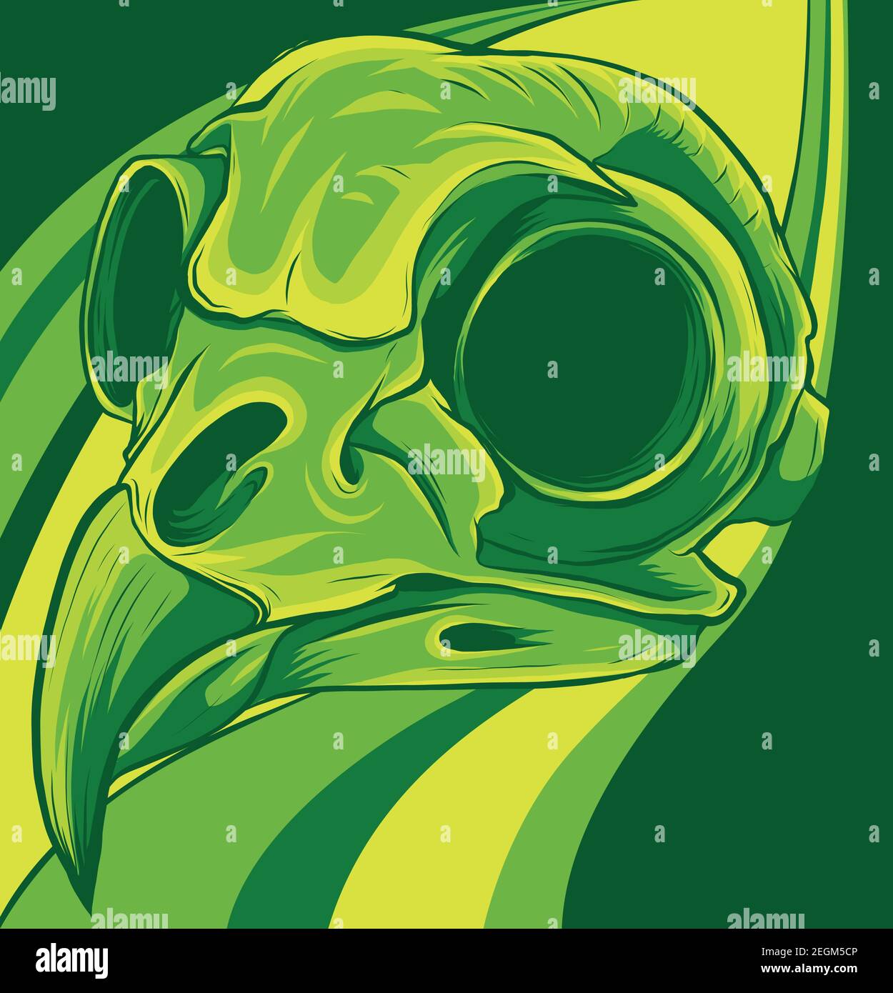 head of bird skull vector illustration design Stock Vector Image & Art ...