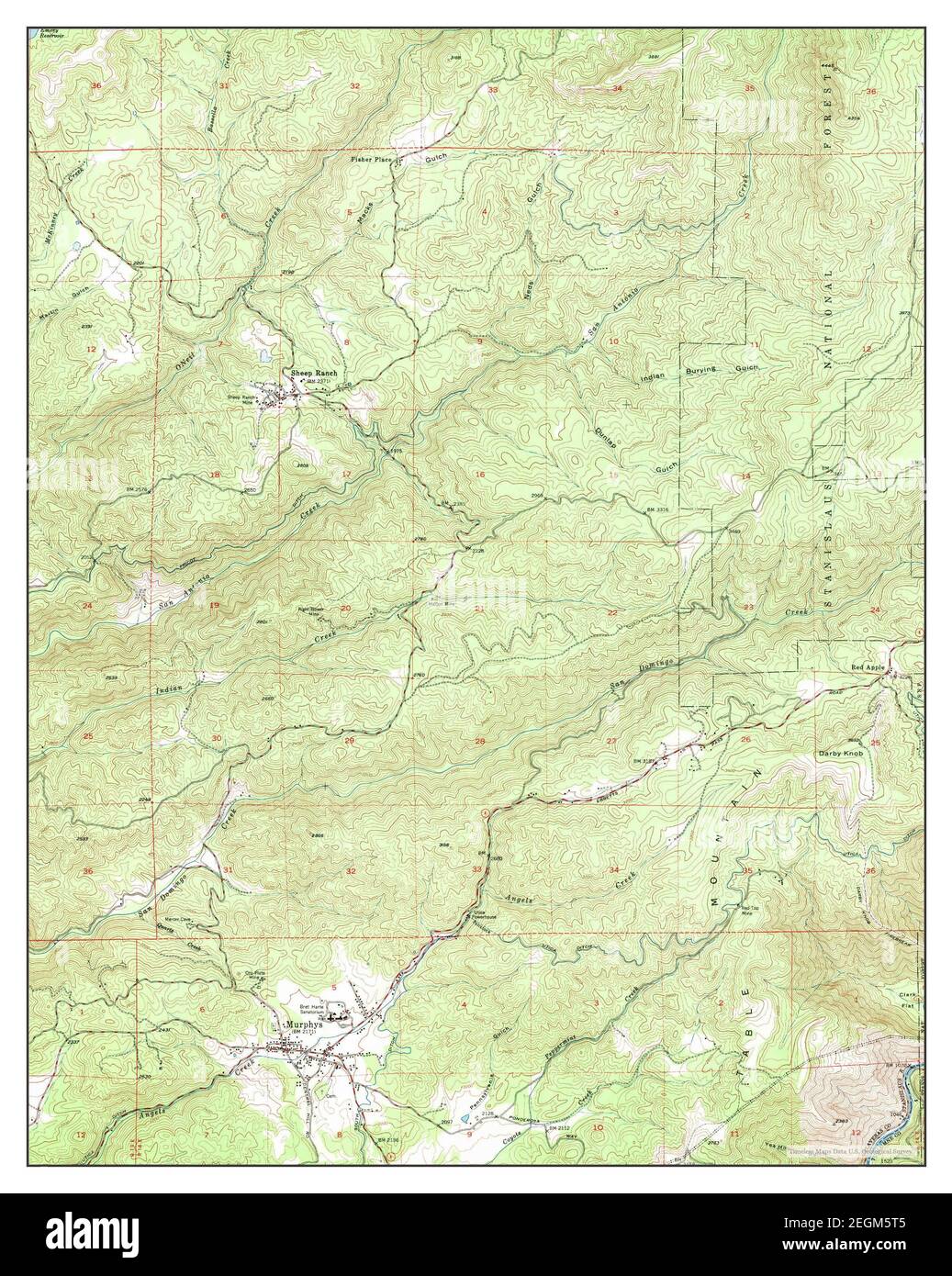 Murphys, California, map 1948, 1:24000, United States of America by ...