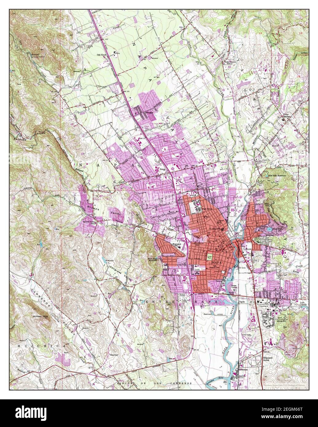 Napa county map hi-res stock photography and images - Alamy