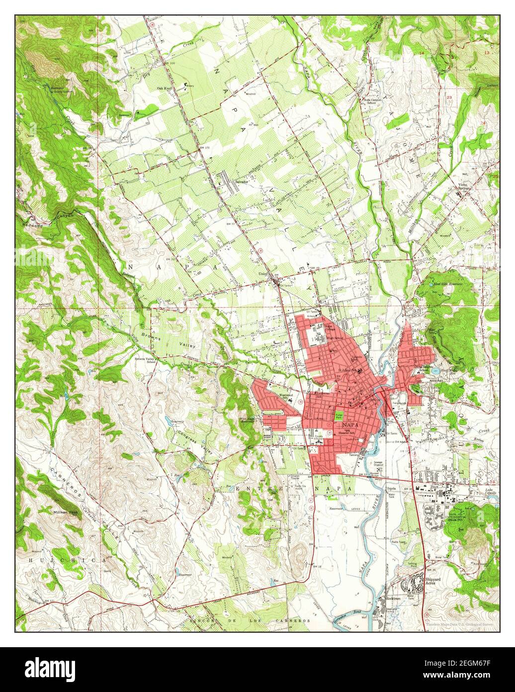 Napa county map hi-res stock photography and images - Alamy