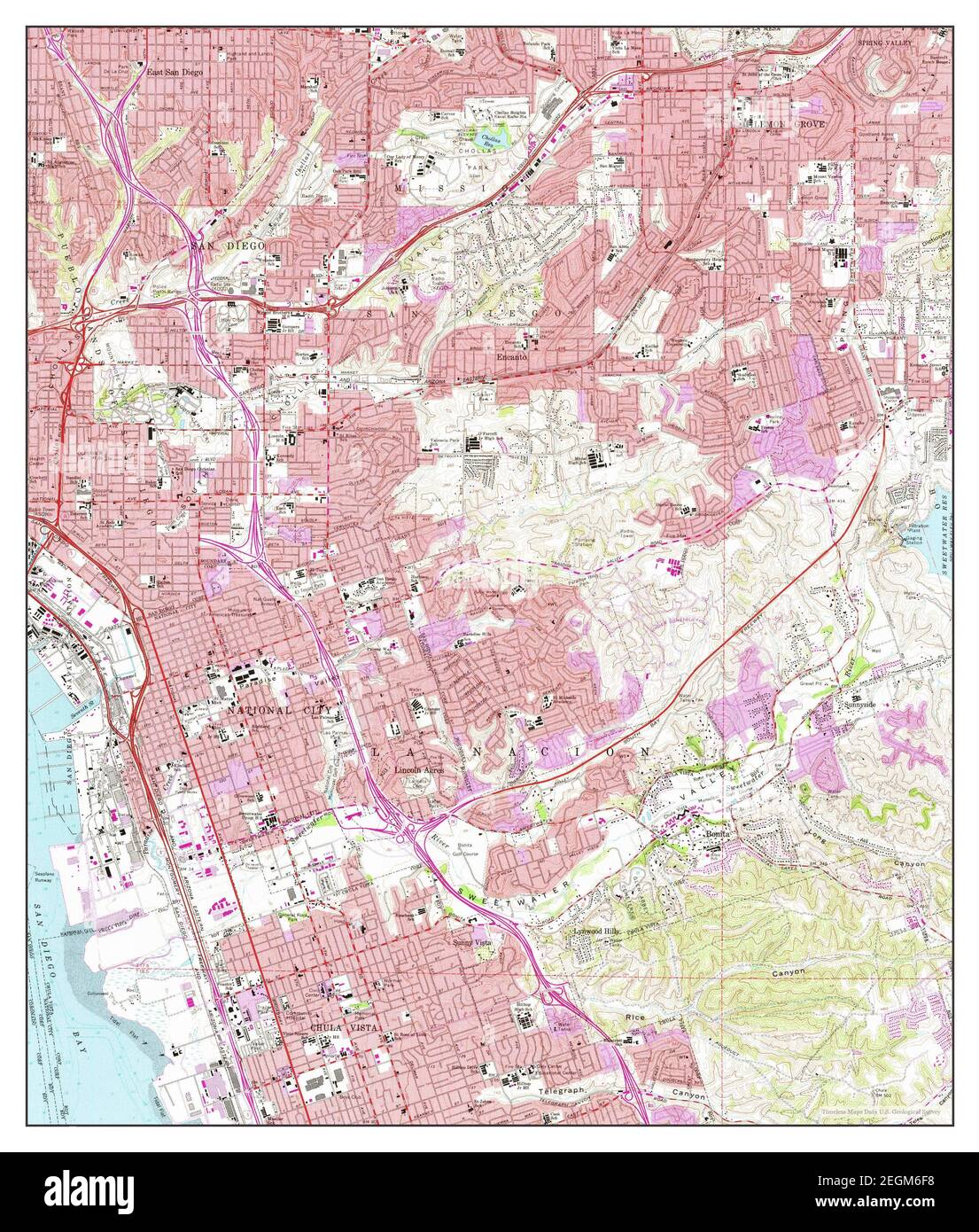 National City, California, map 1967, 1:24000, United States of America ...