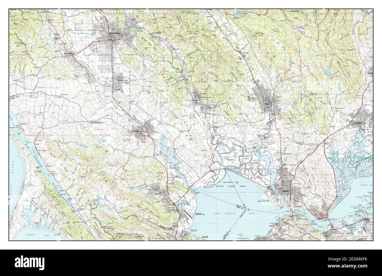 Napa county map hi-res stock photography and images - Alamy