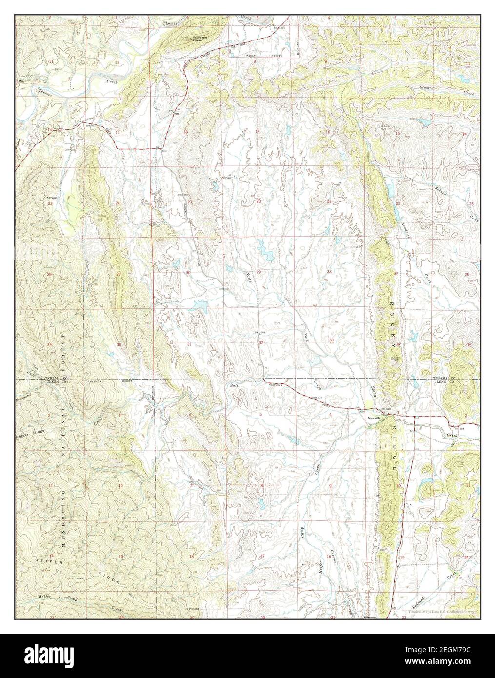 Newville, California, map 1967, 1:24000, United States of America by ...