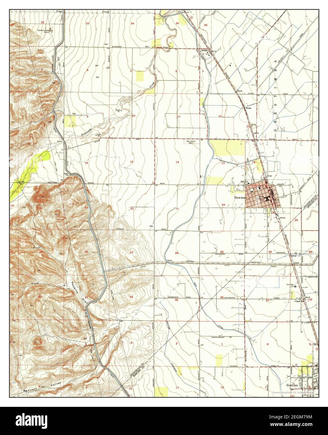 Newman california map hi-res stock photography and images - Alamy