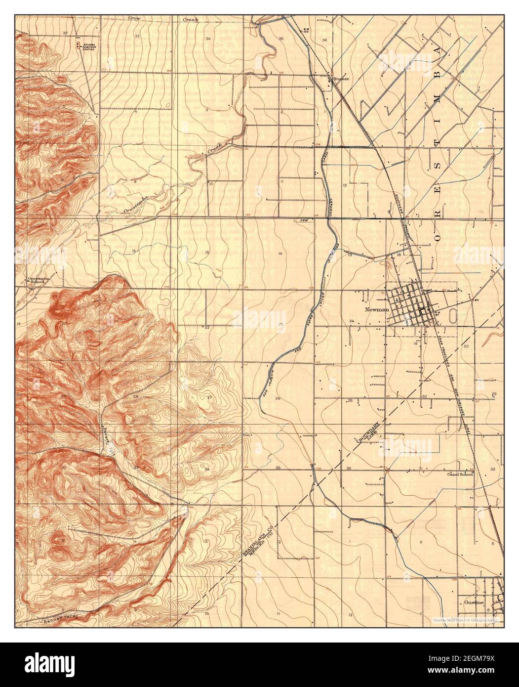 Newman, California, map 1917, 1:31680, United States of America by ...