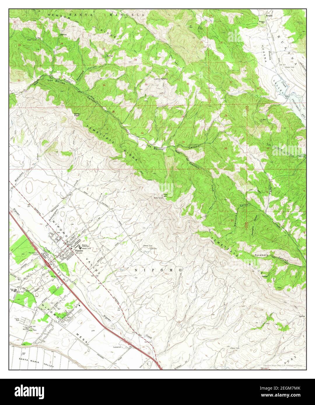 Nipomo, California, map 1965, 1:24000, United States of America by ...