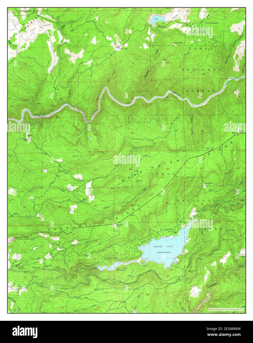 North Bloomfield, California, map 1949, 1:24000, United States of ...
