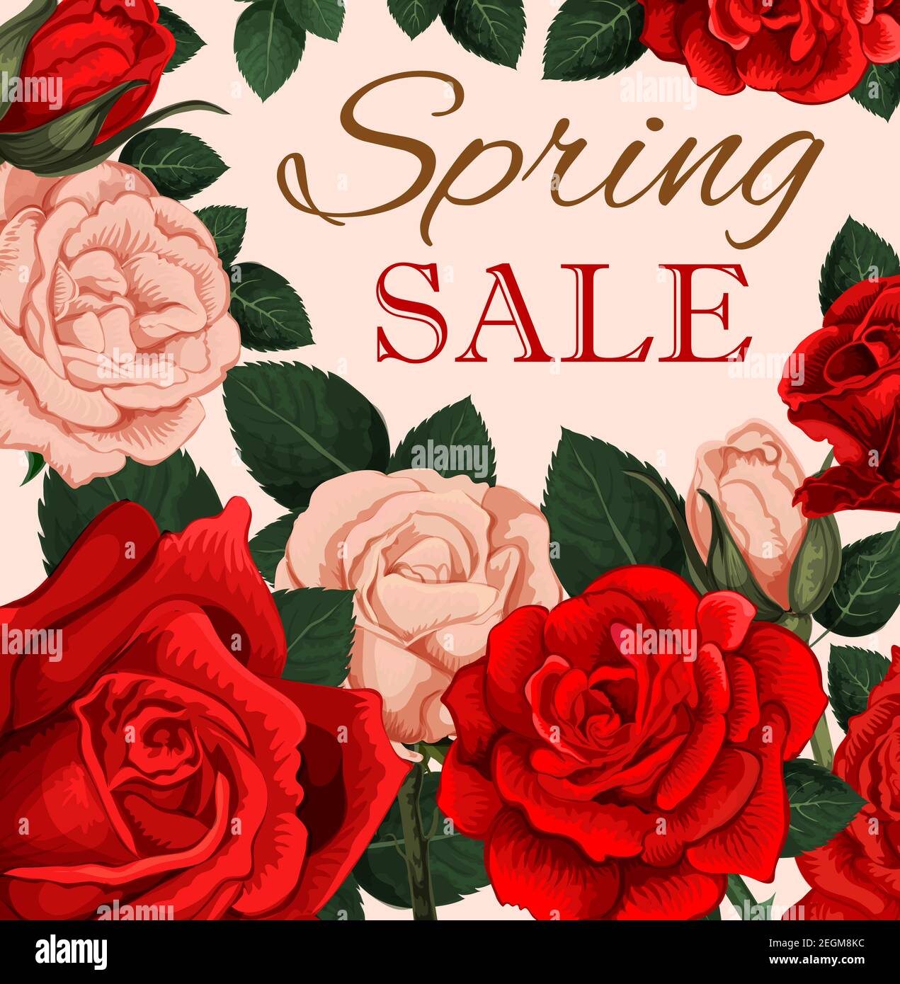 Market roses Stock Vector Images - Alamy