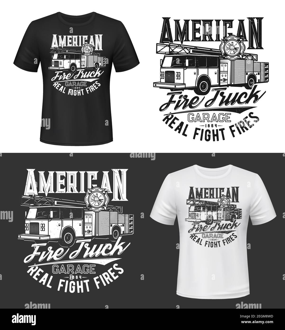 American fire brigade Stock Vector Images - Alamy