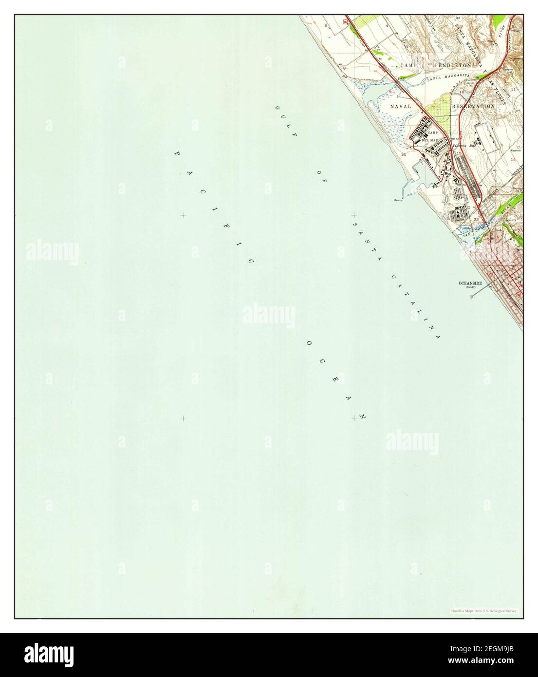 Map of oceanside hi-res stock photography and images - Alamy