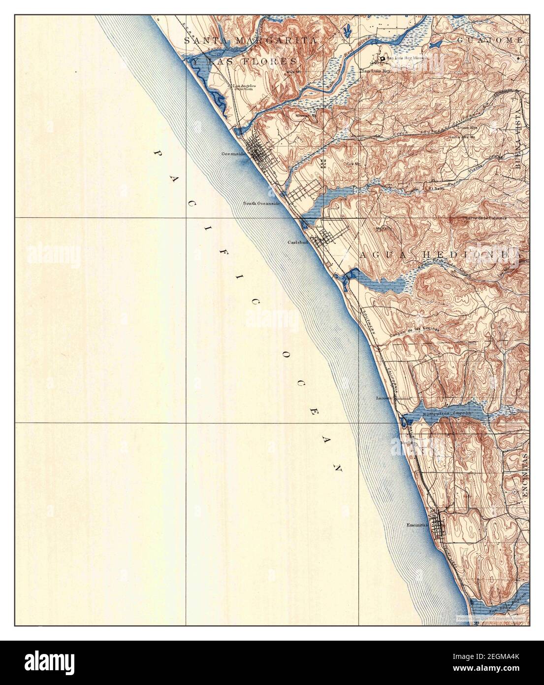 Map of oceanside hi-res stock photography and images - Alamy