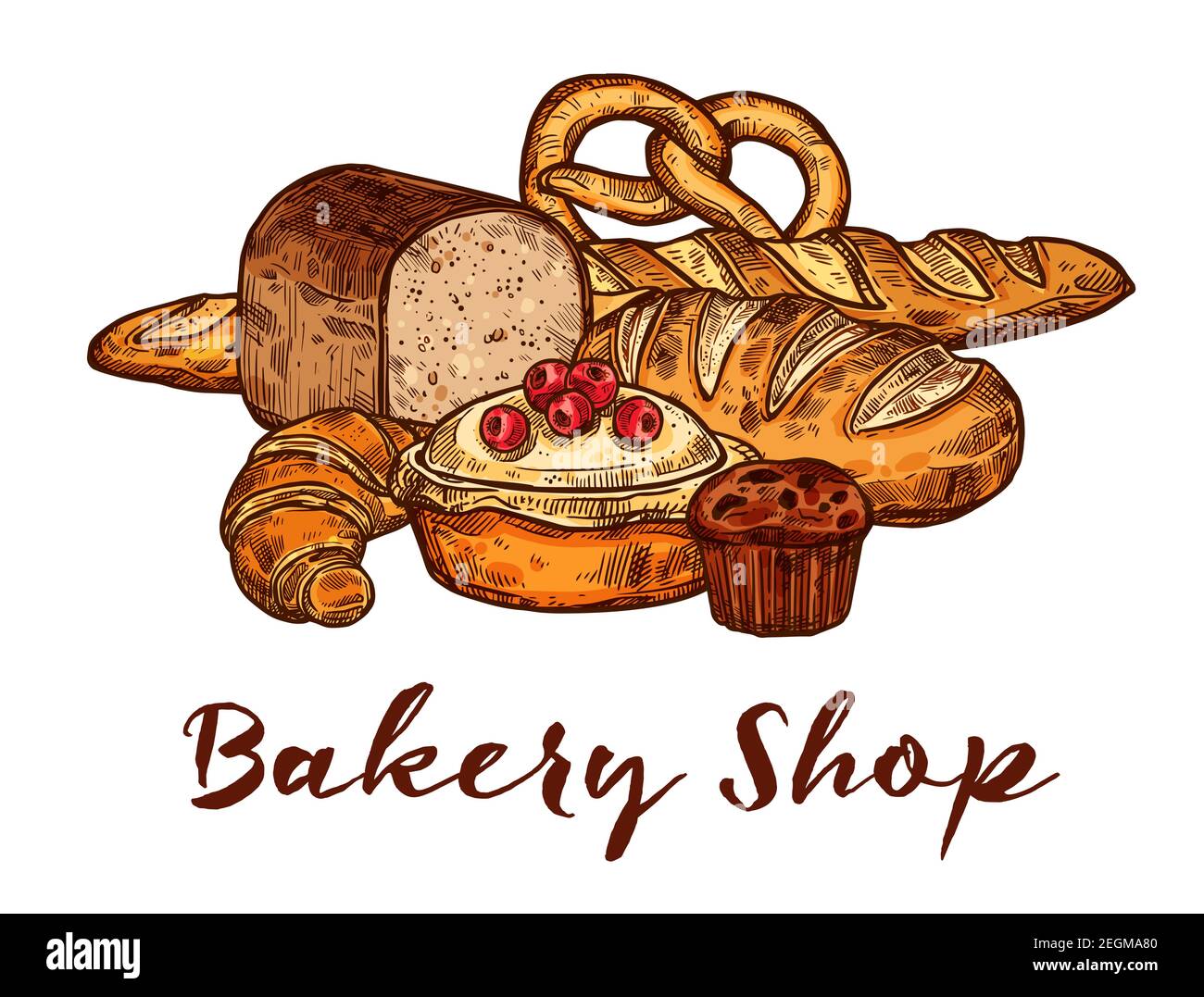 Fruit bavarian cake Stock Vector Images - Alamy