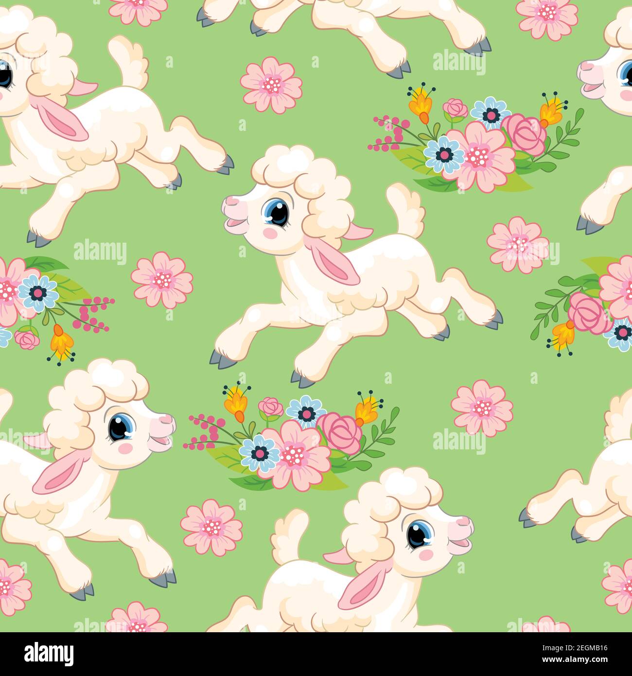 Painted lamb Stock Vector Images - Alamy