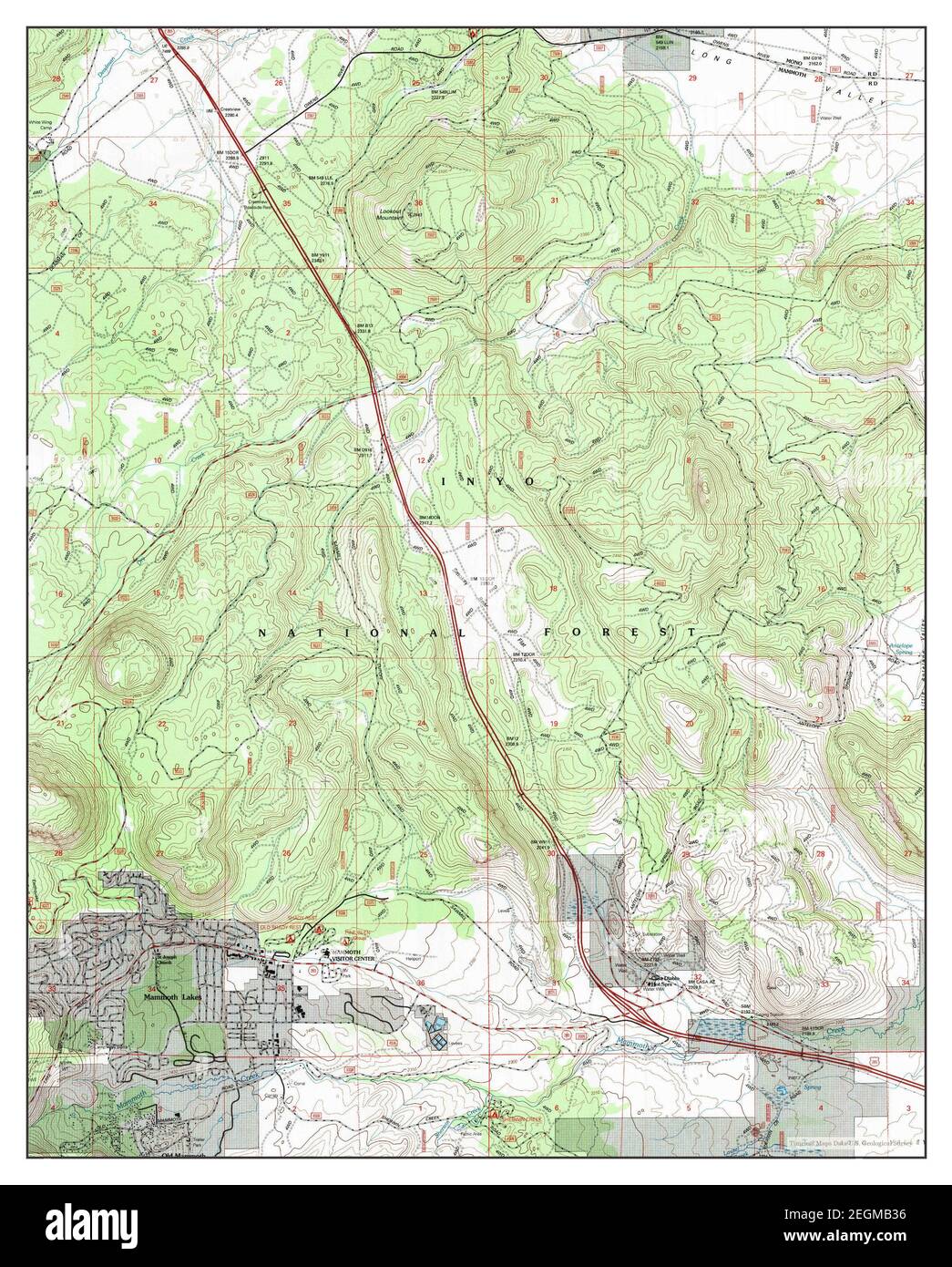 Old Mammoth, California, map 1994, 1:24000, United States of America by ...