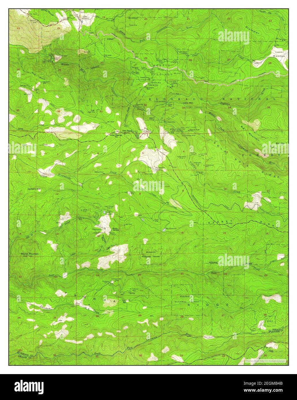 Omo Ranch, California, map 1952, 1:24000, United States of America by ...