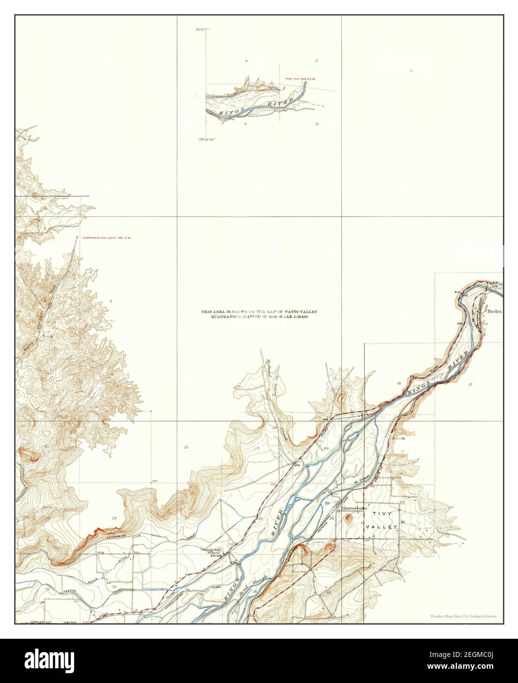 Orangedale School, California, map 1920, 1:24000, United States of ...