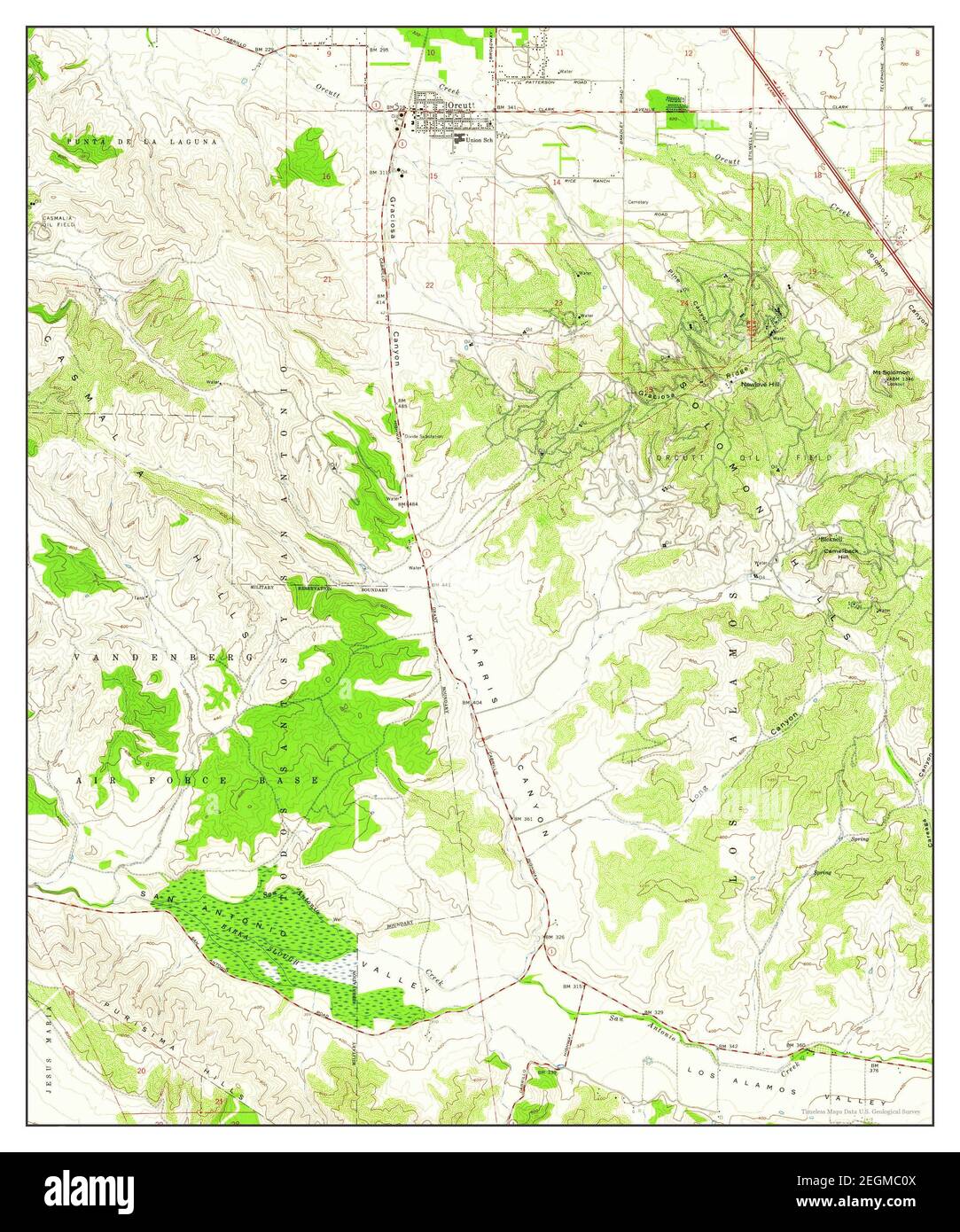 Orcutt, California, map 1959, 1:24000, United States of America by ...